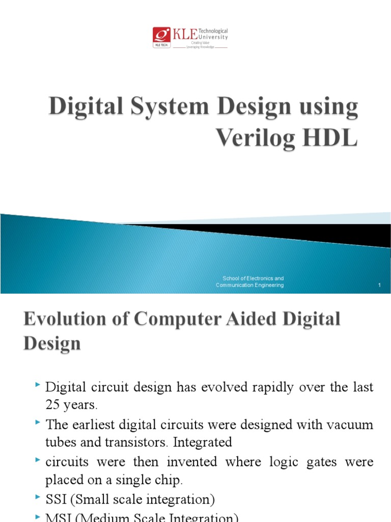 Digital System Design Using Verilog | PDF | Hardware Description Language | Field Programmable ...