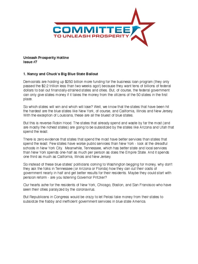 Unleash Prosperity Hotline Issue #7 | PDF