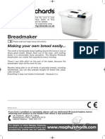 Morphy Richards Breadmaker Manual | PDF | Flour | Breads