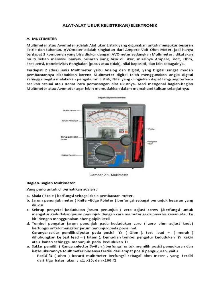 Alat Ukur Elektrik | PDF