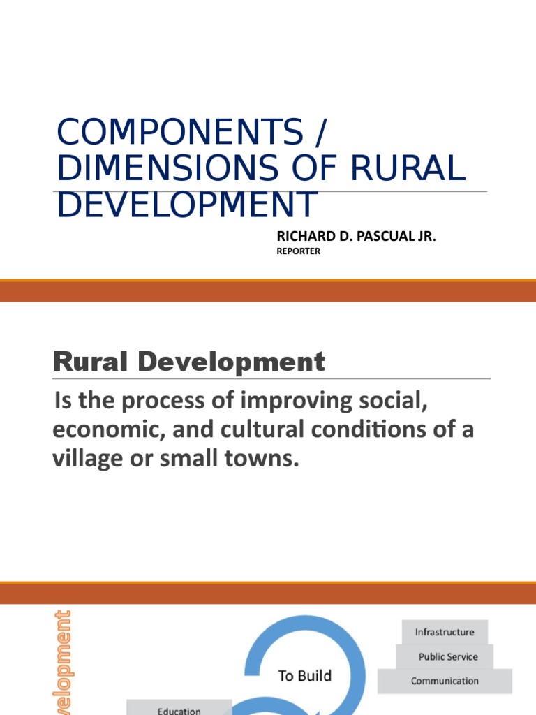 Components of Rural Development Final | Download Free PDF | Needs ...