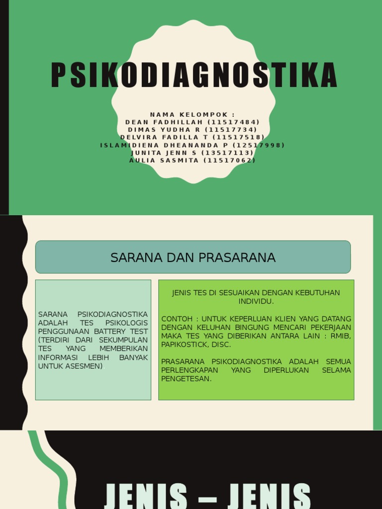 Panduan Tes Psikodiagnostika Lengkap | PDF | Karier & Perkembangan