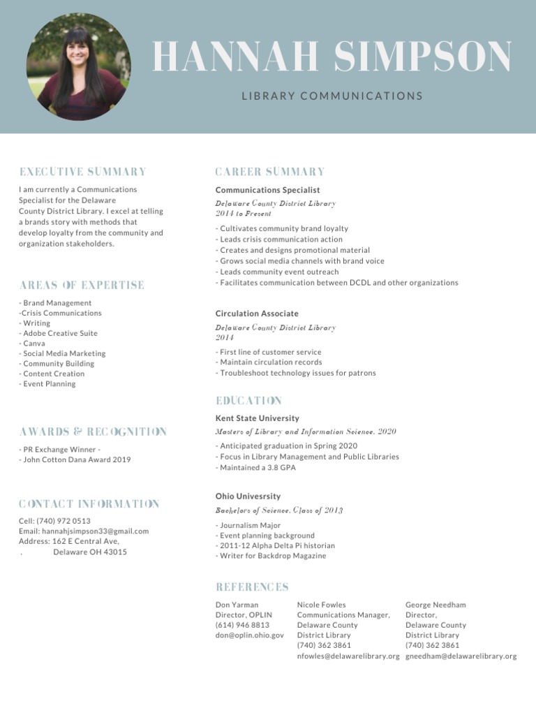 Simpson Resume Final | PDF | Communication | Marketing