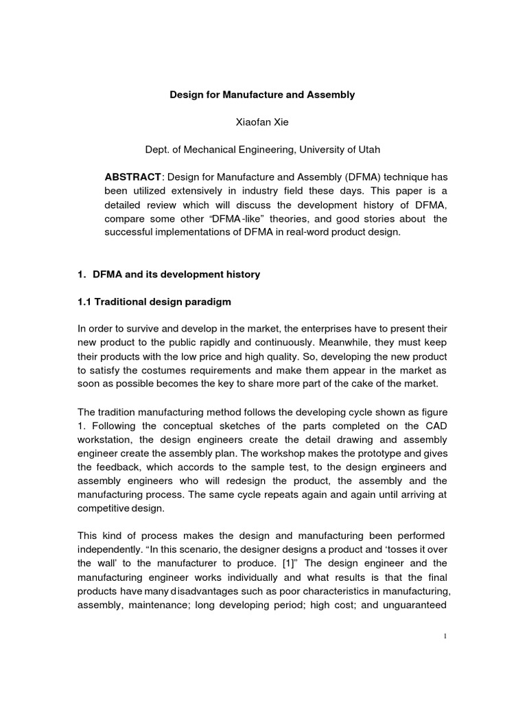 Dfma PDF | PDF