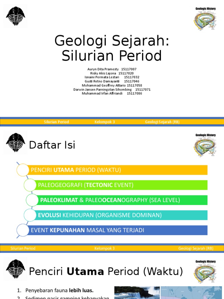 Periode Silur: Geologi dan Evolusi | PDF | Sains & Matematika
