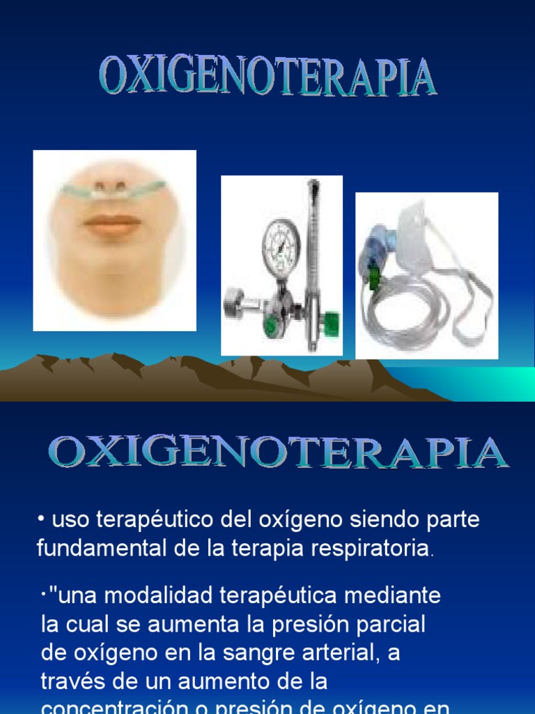 Diapositivas Oxigenoterapia | PDF | Sistema respiratorio ...