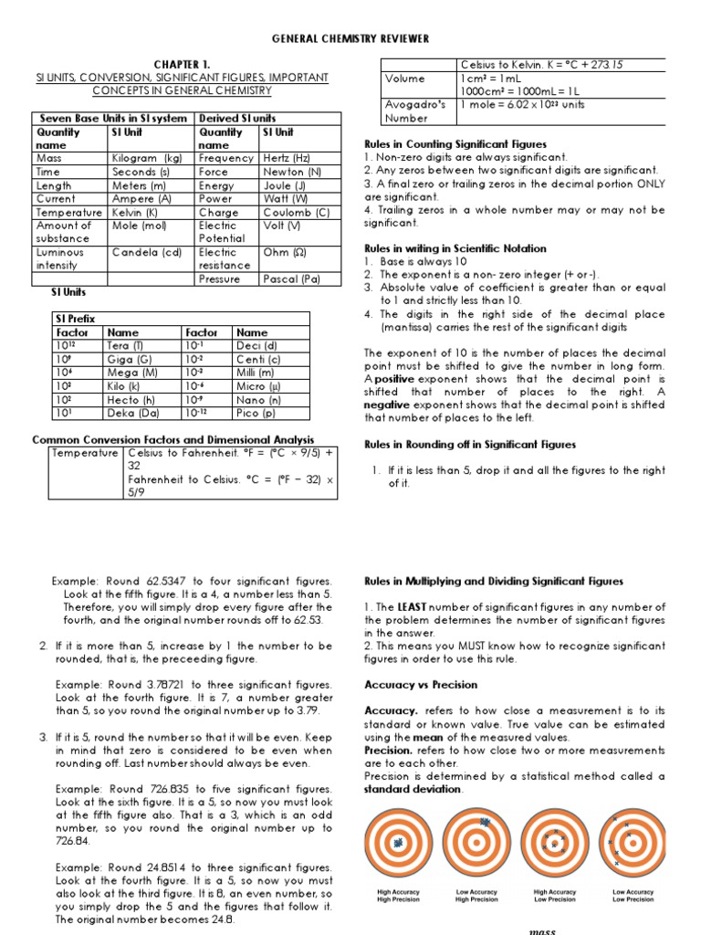 General Chemistry Notes For SHS PDF | Download Free PDF | Solution | Gases