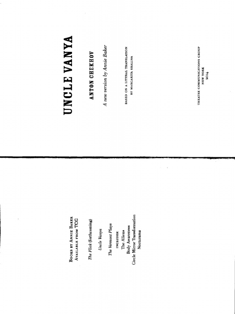 Uncle Vanya | PDF