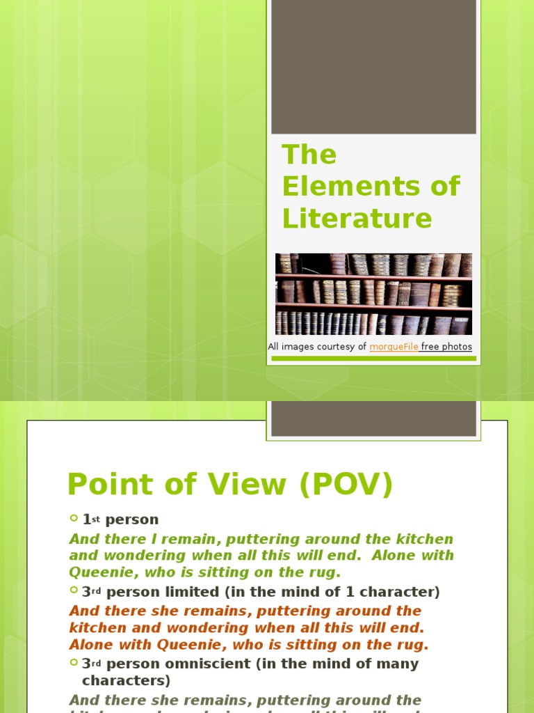 Key Elements of Literature Explained | PDF | Narration | Plot (Narrative)