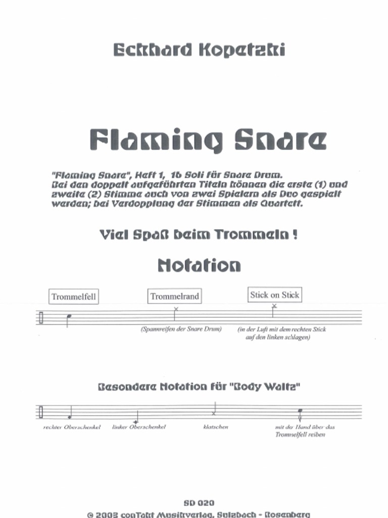Flaming Snare - Kopetzki, Eckhard PDF | PDF