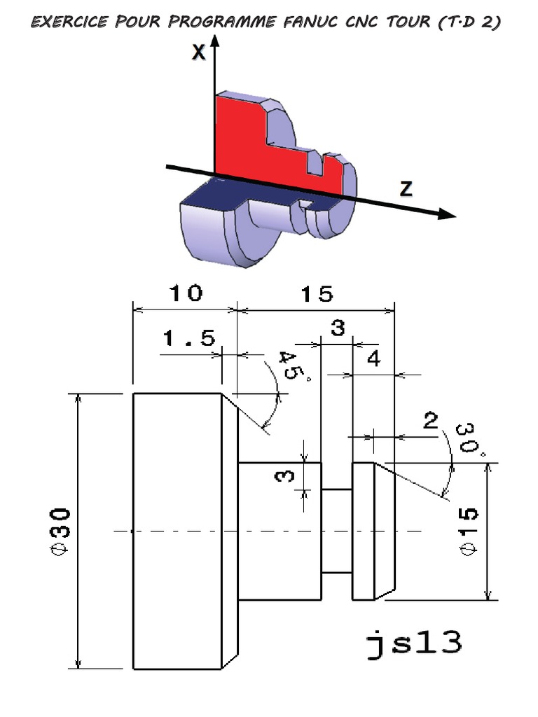 Exercice Corrigé Programmation Tournage CN | PDF
