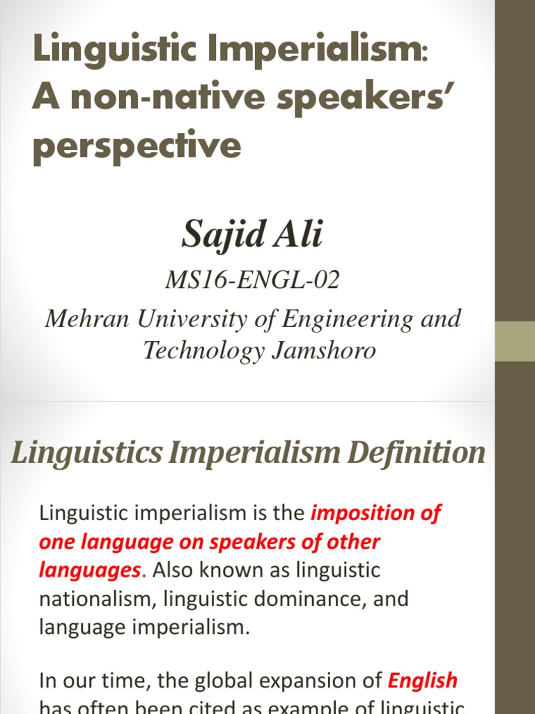Linguistics Imperialism | PDF | English Language | Linguistics