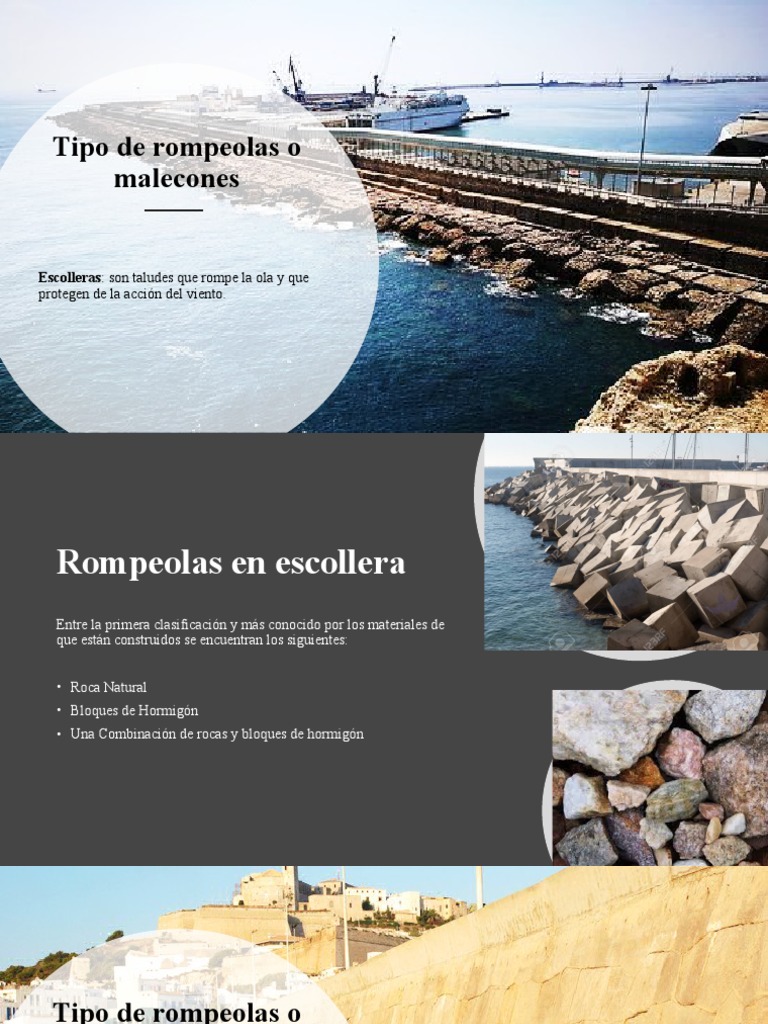 Tipo de Malecones o Rompeolas | PDF