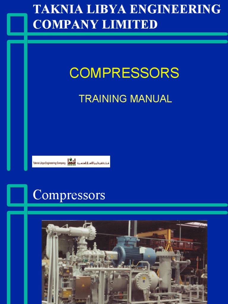 Compressors: Training Manual | PDF | Cylinder (Engine) | Pump