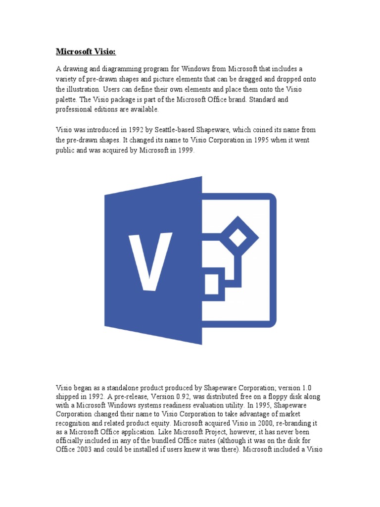 Microsoft Visio | Download Free PDF | Software | Microsoft