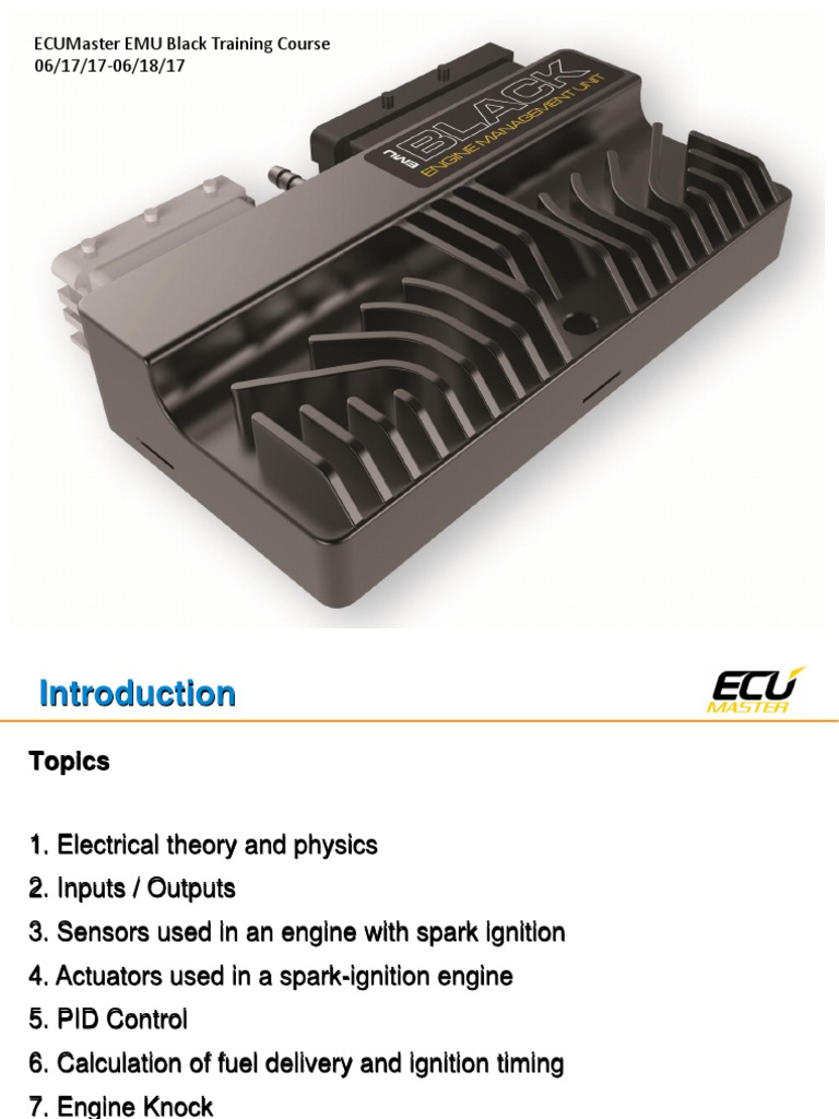 EMU Black Training Manual PDF | Download Free PDF | Ignition System ...