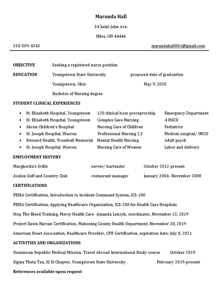 Maranda Hall: Objective Education | PDF