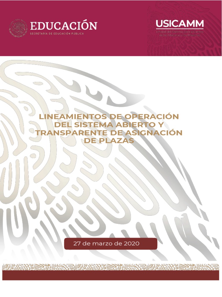 Lineamientos de Operacion SATAP | PDF | Maestros | Educación avanzada Lineamientos de Operacion SATAP | PDF | Maestros | Educación avanzada