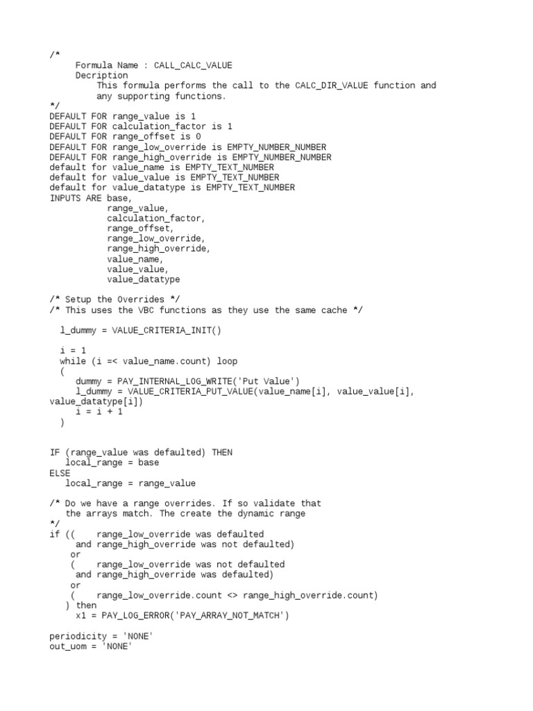 CALL - CALC - VALUE - M - 14-Apr-2020 | PDF