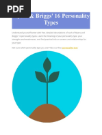 Overview of 16 Personality Types | PDF | Personality Type ...