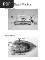 Electric Flat Iron Parts and Functions | PDF | Thermostat | Electricity