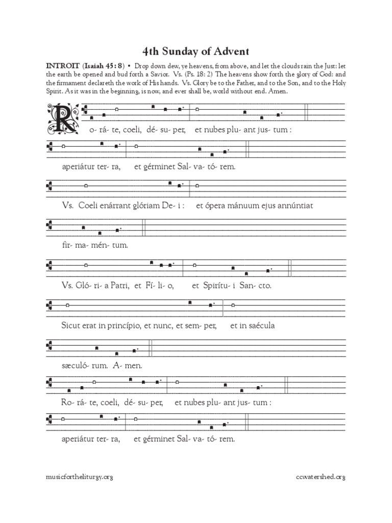 A 04 ADV Psalm Tones | PDF | Gregorian Chant | Church Music