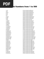 Numbers 100 To 1000 Detailed | PDF