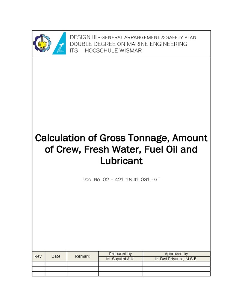 Gross Tonnage Conversion Calculator – NQFLWV