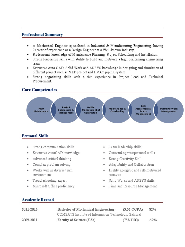 Azhar CV Latest.2 | PDF | Engineering | Mechanical Engineering