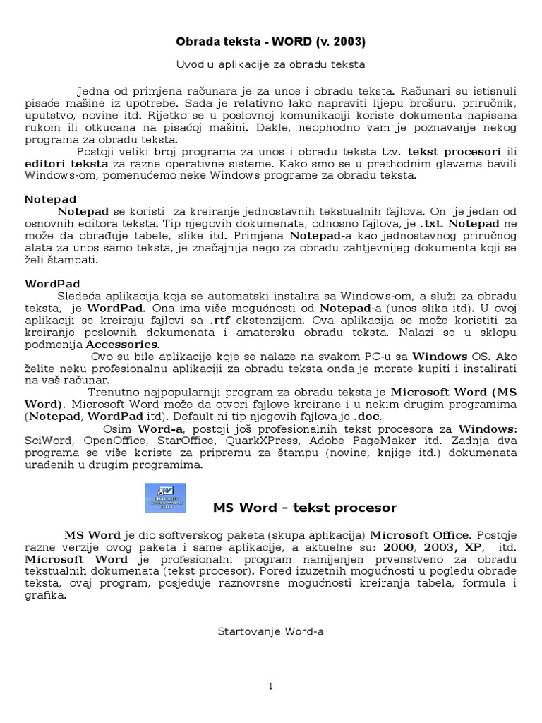 3-Obrada Teksta | PDF