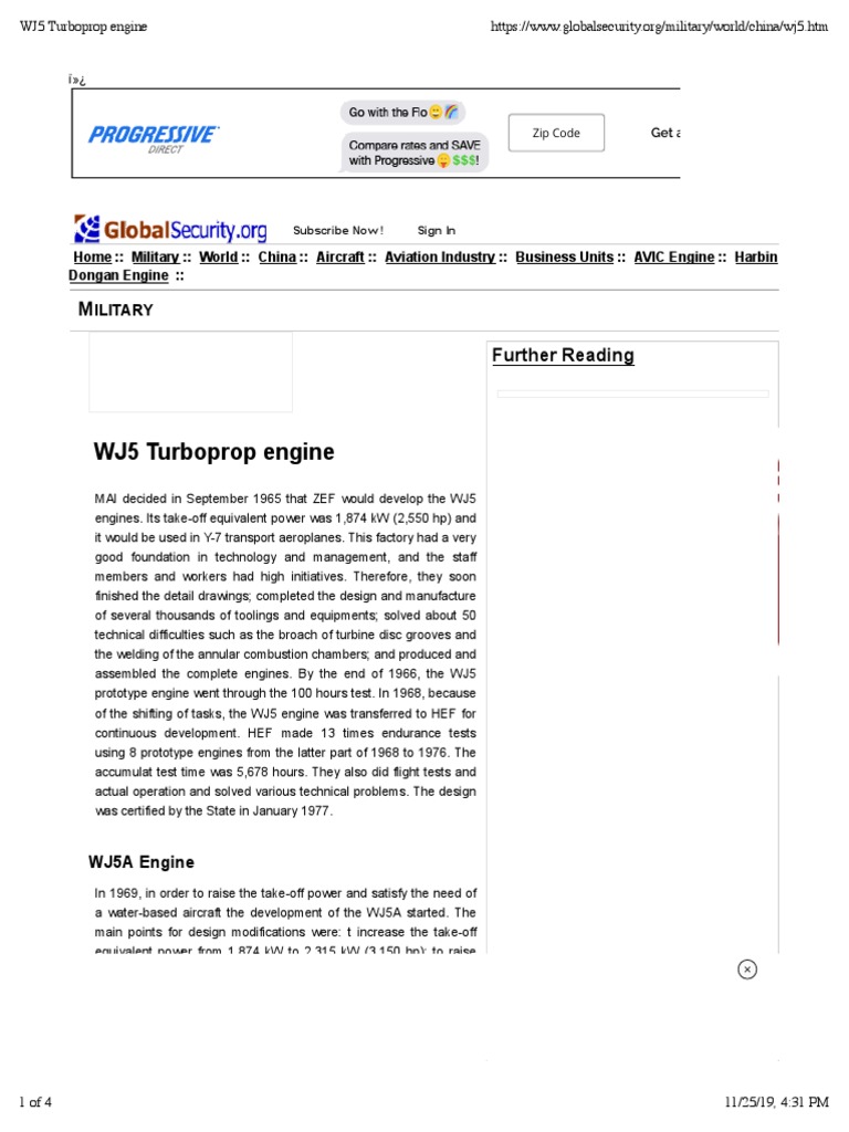 WJ5 Turboprop Engine | PDF | Aviation | Mechanical Engineering