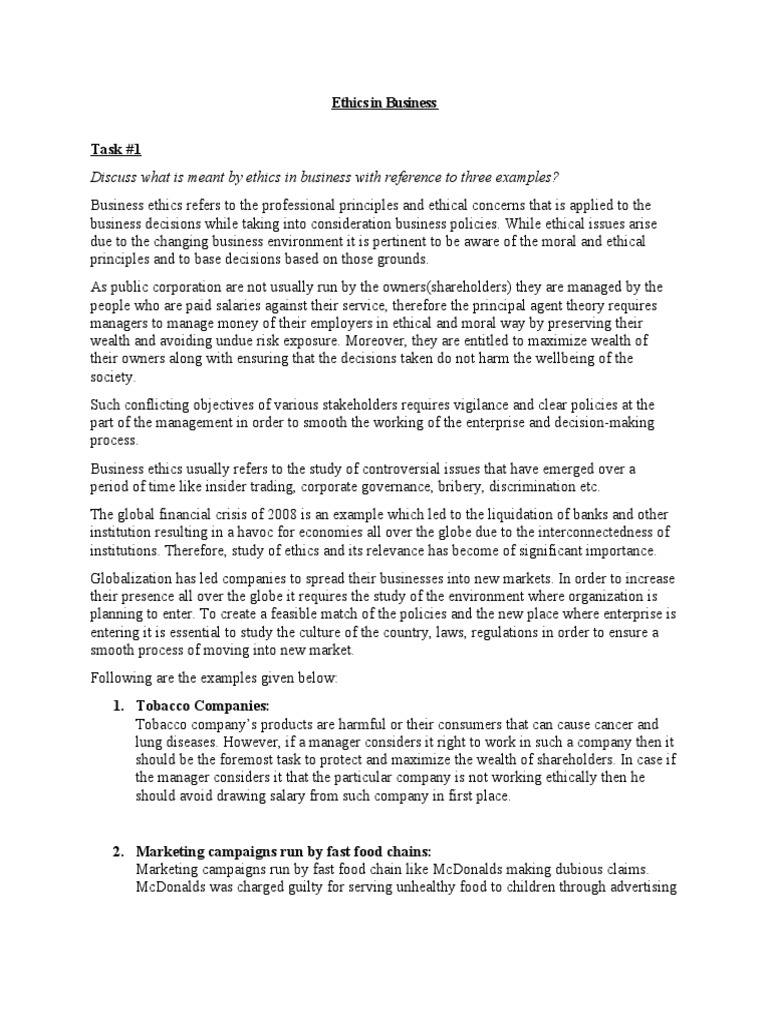 Ethics in Business | PDF | Walmart | Business Ethics