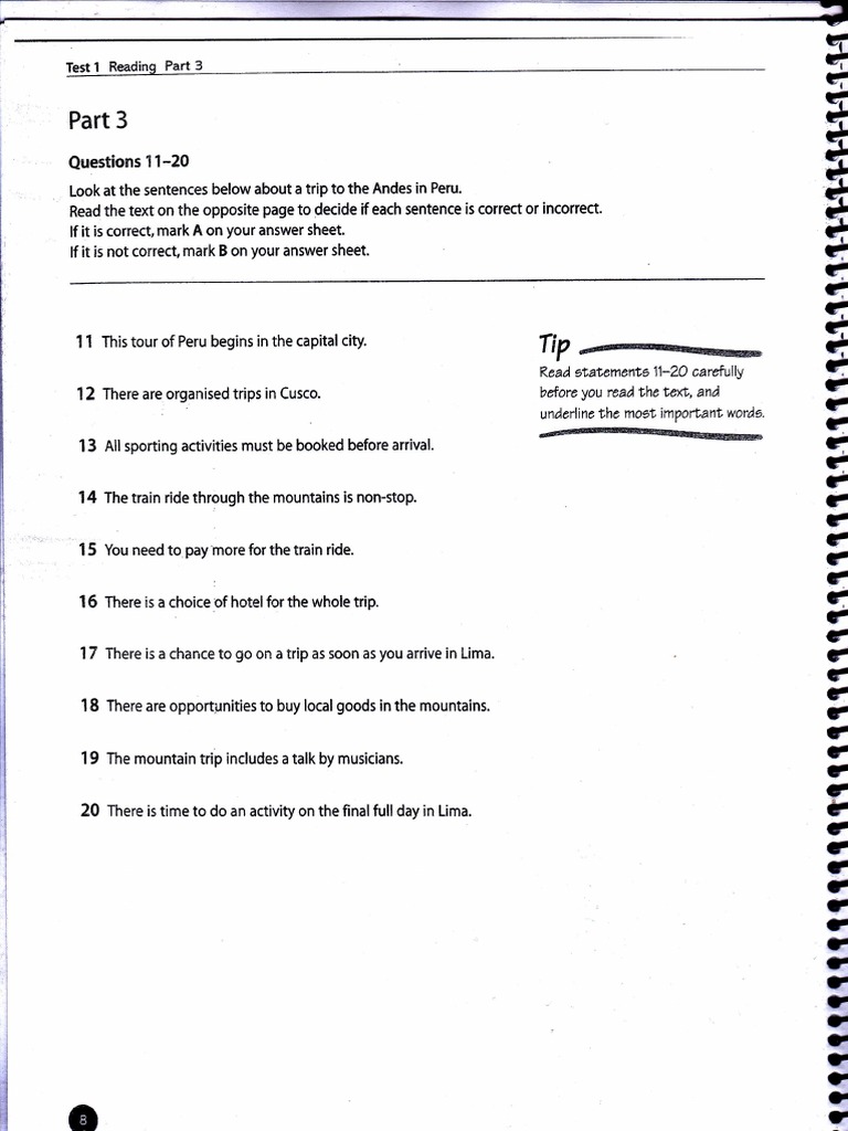 Reading Part 3.1 | PDF