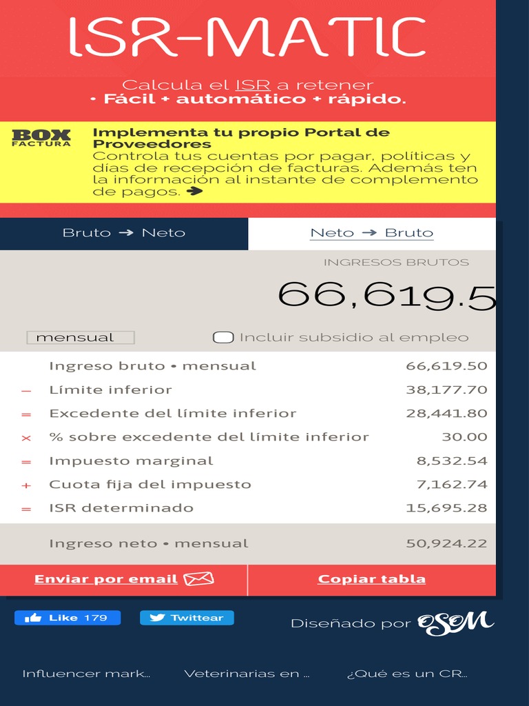 Calcula y Desglosa El Impuesto Sobre La Renta (ISR) en México 2020 ...