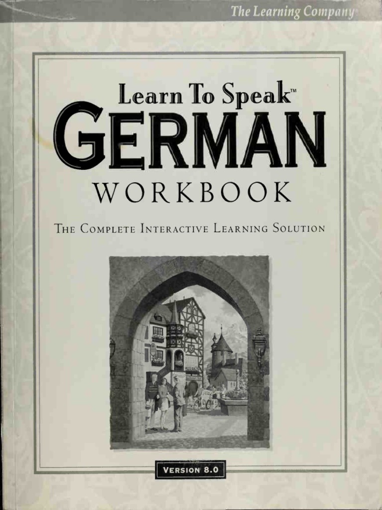 Learn To Speak German Workbook The Complete Interactive Learnin PDF ...
