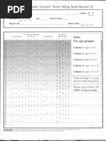 Conners Rating Scale For Parents Revised L | PDF
