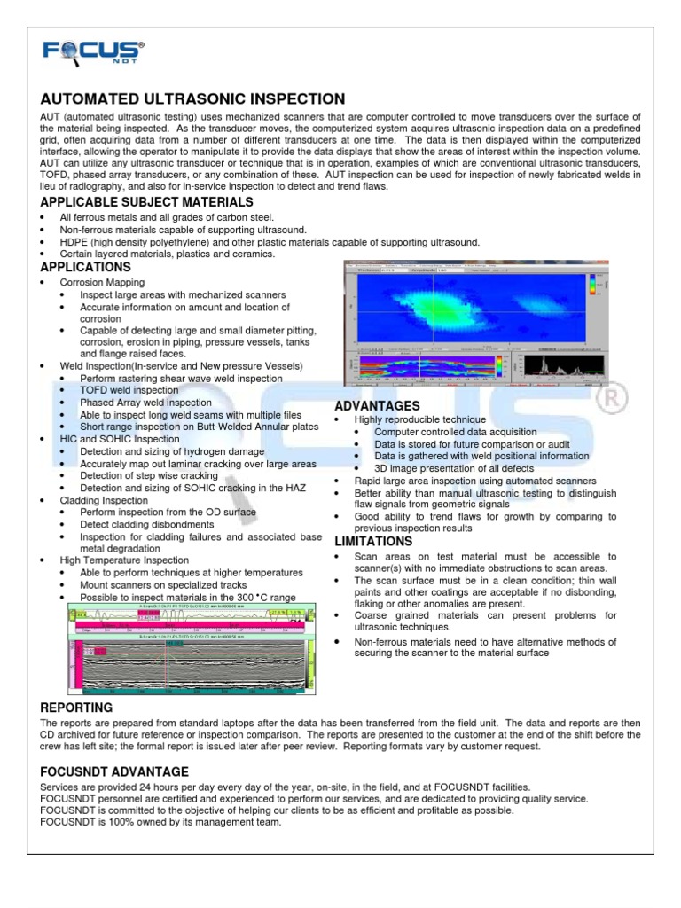Automated Ultrasonic Inspection | PDF | Ultrasound | Image Scanner