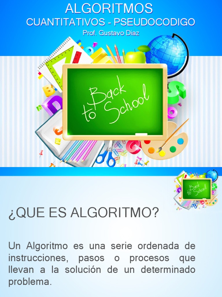 Clase 2 - Algoritmos Cuantitativos | PDF | Algoritmos | Lenguaje de programación