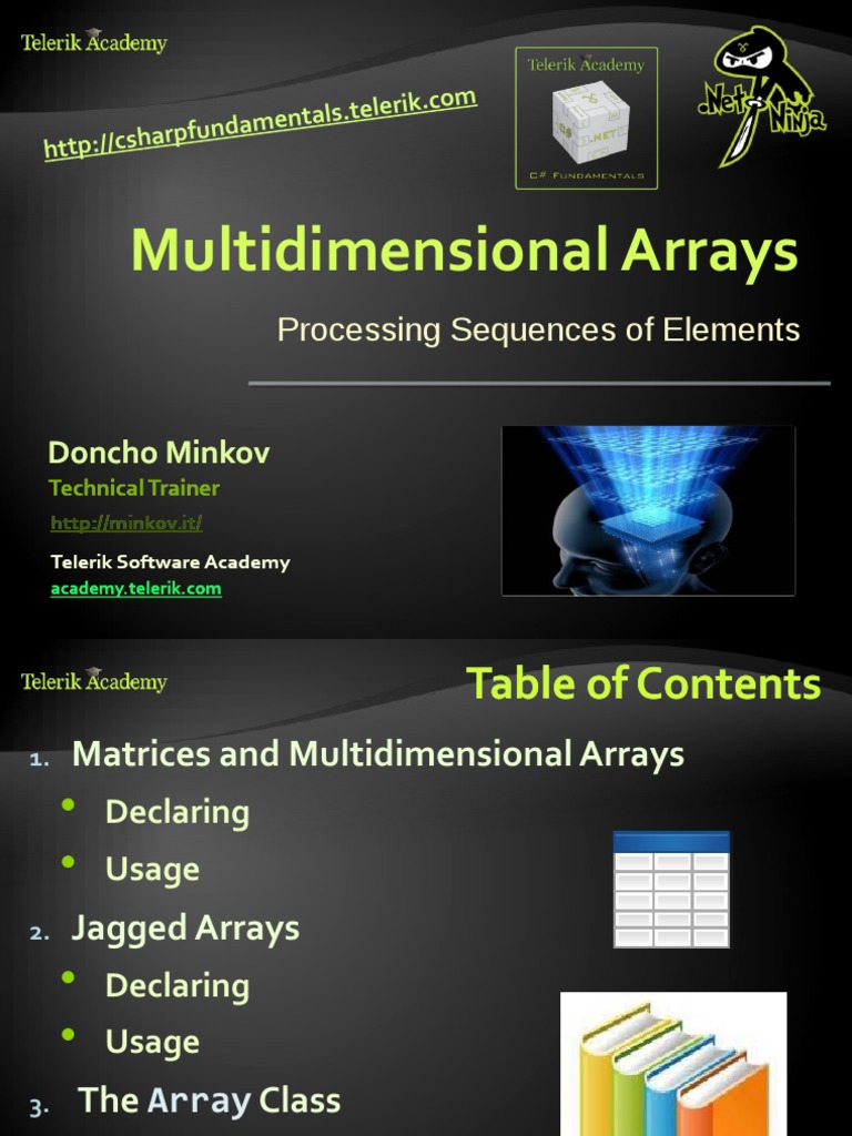 10 Multidimensional Arrays 120712074300 Phpapp02 | PDF | Array Data ...