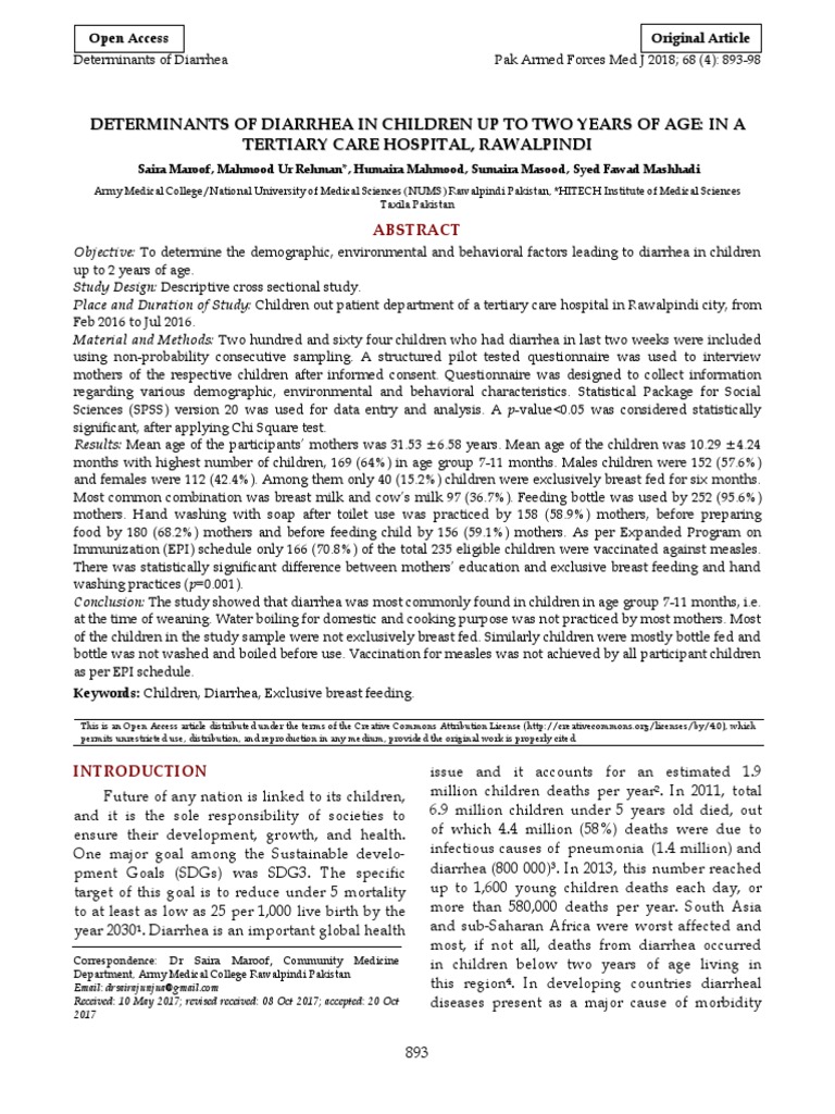 D | PDF | Wash | Diarrhea