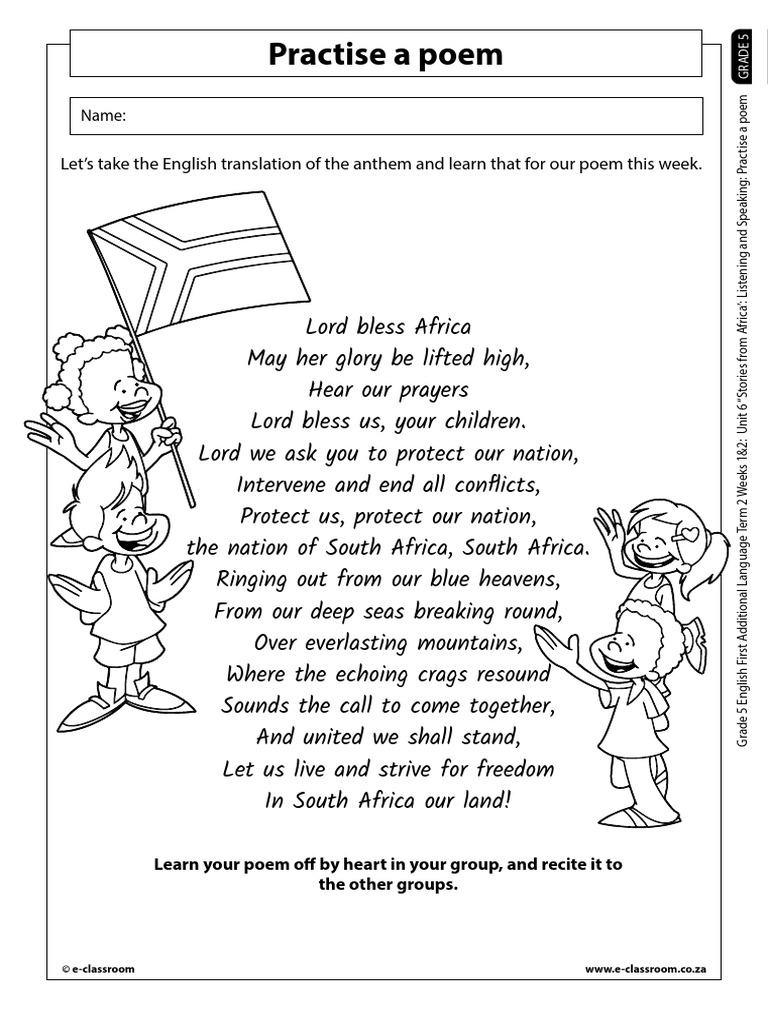 Grade 2 - WK 1-2 (Listening and Speaking Practice) | PDF | Patriotic ...