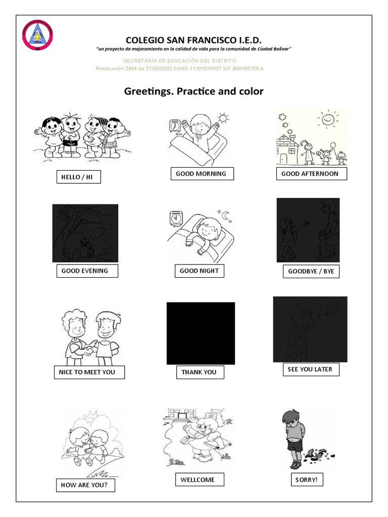 GUIA INGLES Greetings-Pictionary-Picture-Dictionaries | PDF