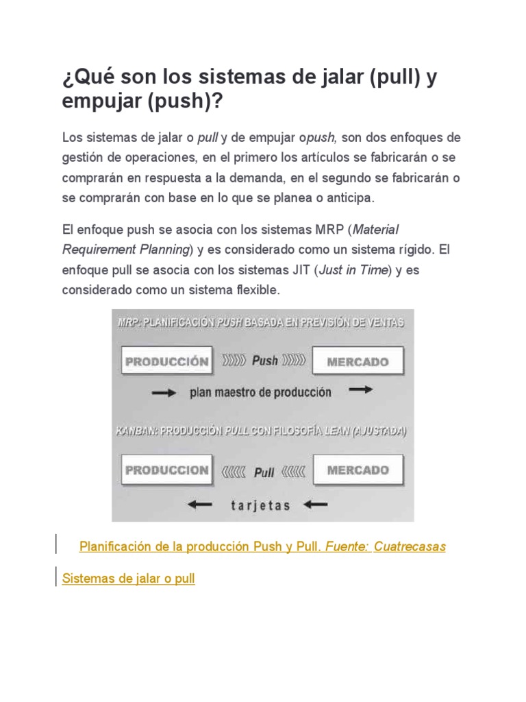 Push Pull | PDF | Inventario | Almacén