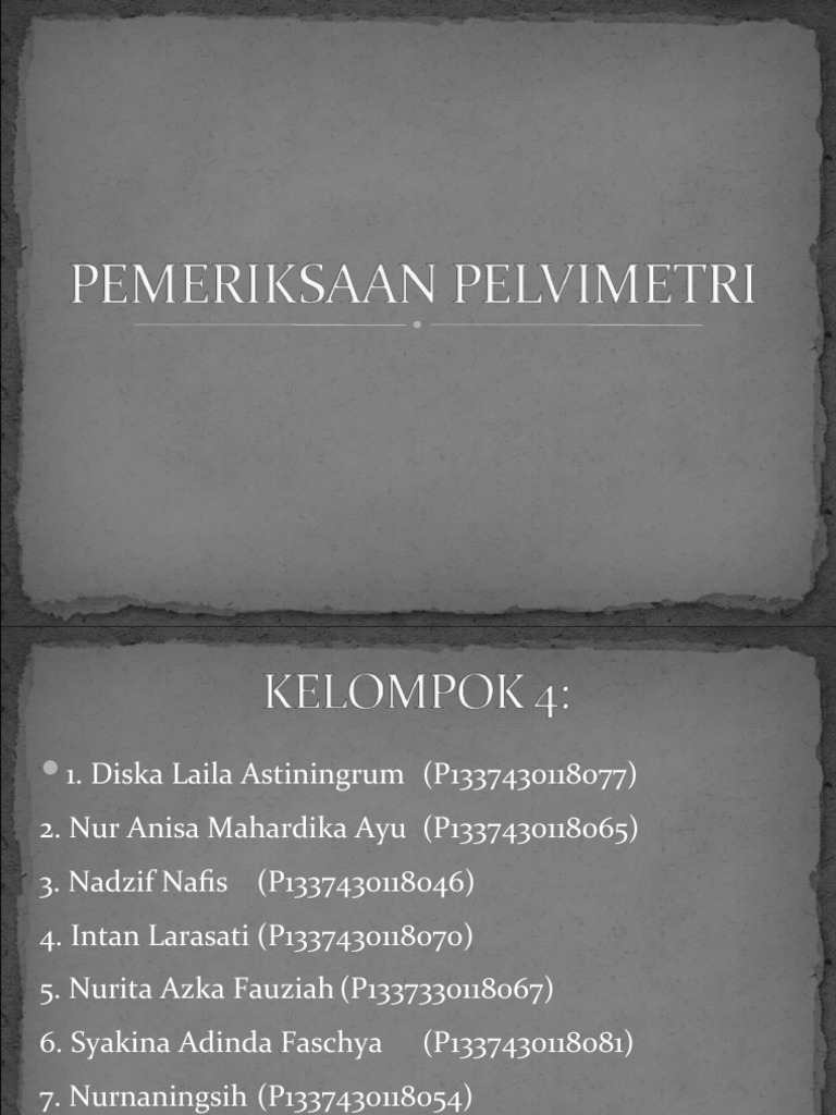 Pelvimetri Kel4 TR4 2020 | PDF