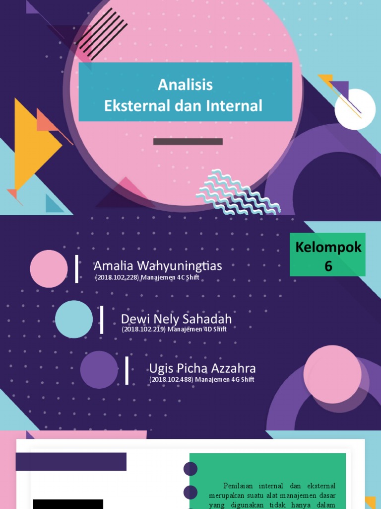 Analisis Internal & Eksternal | PDF