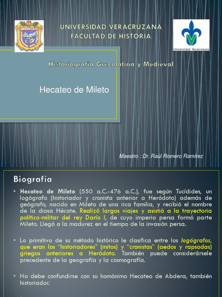 Hecateo de Mileto | PDF