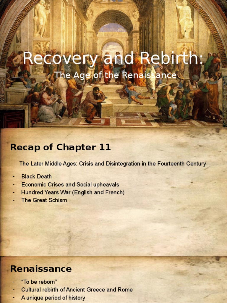 Recovery and Rebirth:: The Age of The Renaissance | PDF | Renaissance ...
