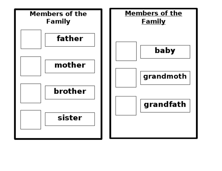 My Family Blank Template | PDF