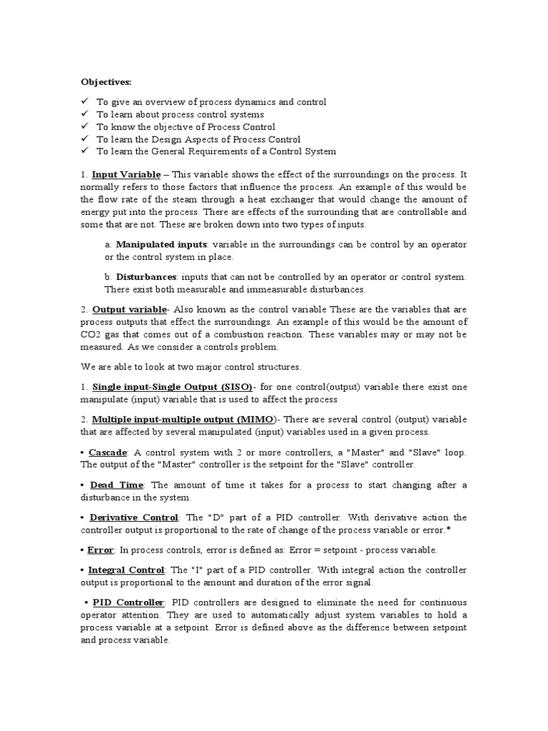 Design Aspects of Control System | PDF | Control Theory | Process Control