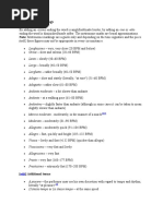 Music Tempo Definitions and Quiz Answers | PDF
